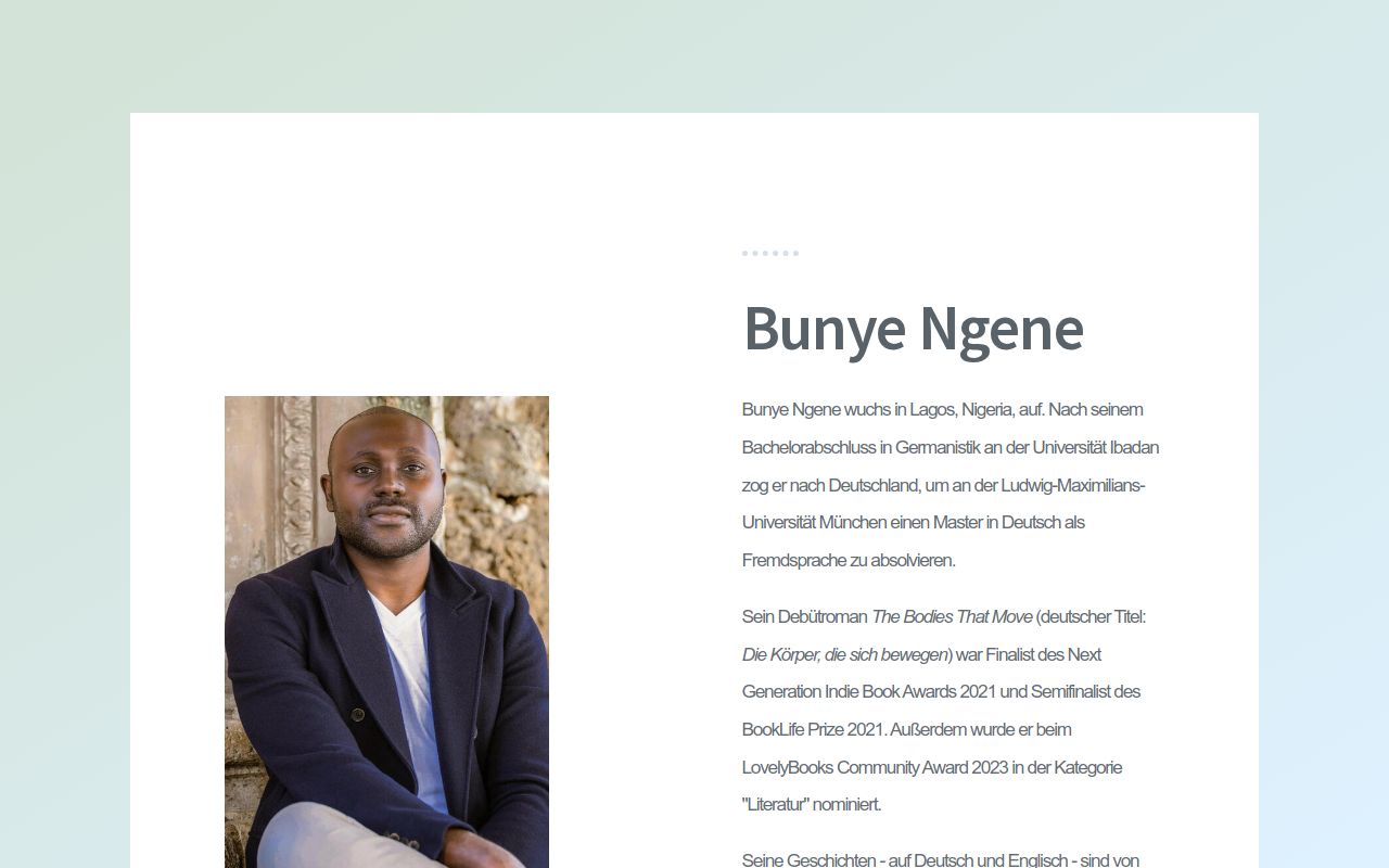 Bunye Ngene | Autor